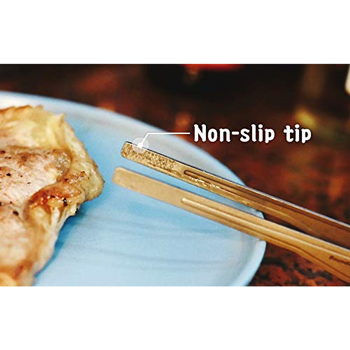 Boundless Voyage 6.7/10 inch Titanium Ultralight Grill BBQ Tongs Multipurpose Tweezer for Kitchen Food Tongs Buffet Salad Steak Clip Grill Accessories Anti-scalding (Ti1563B - (6.7inches))