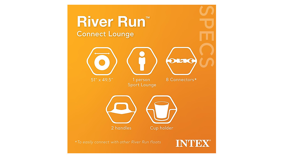 Intex River Run Connect Lounger: Comfortable, Durable & Fun Float