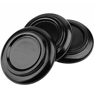 Eison Piano Caster for Grand Piano, Wood Piano Caster Cups Floor Protectors for Hardwood Floor,with Non-Slip & Anti-Noise Foam Piano Casters Pad, Set of 3,Black