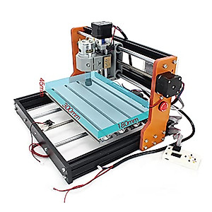 CNCTOPBAOS Upgrade 3018 Pro CNC Router Kit,with GRBL Offline Controller,with 3 Axis Limit Switches,Emergency Stop,3018-PRO DIY Mini Desktop Cutting Wood Acrylic PVC PCB Engraving Milling Machine