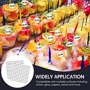 6 Prices to Use: There are 6 Kinds of Vending Machine Price Labels for You to Choose, namely $1.00, 1.25, 1.50, 1.75, 2.00, 2.50, You can use Them According to Your Need (Black, White)