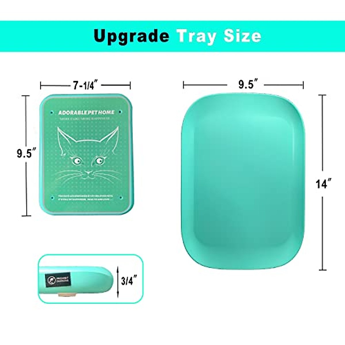 Flyvyan Digital Pet Scale, Puppy Scale for Whelping, Kitten Scale with Foldable LED Display, Small Animal Scale for Dog/Cat/Rabbit/Hamster, Kitchen Scale with Removable Tray (Robin Egg Blue)