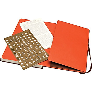 Moleskine Voyageur Notebook, Hard Cover, Medium (4.5" x 7") Nutmeg Brown