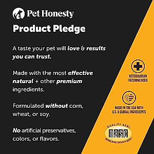 Pet Honesty Dog Allergy Relief Immunity - Probiotics for Dogs, Seasonal Allergies, Skin and Coat Supplement, Dog Allergy Chews, Intermittent Itchiness, Allergy Support Supplement - Salmon (90 Ct)