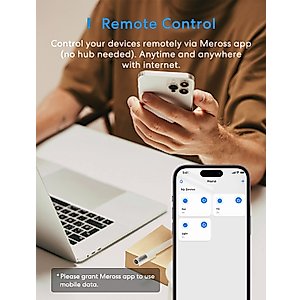 meross Smart Plug Mini Support Apple HomeKit, Siri, Alexa, App Control, Timer, 15A & Reliable WiFi Outlet, No Hub Needed, 2.4G WiFi Only, 4 Pack