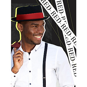 Yahenda 9 Pcs Stretchable Hat Band Ribbon Panama Hat Band Western Cowboy Hat Band Costume Headwear for Women Men (Multicolor)