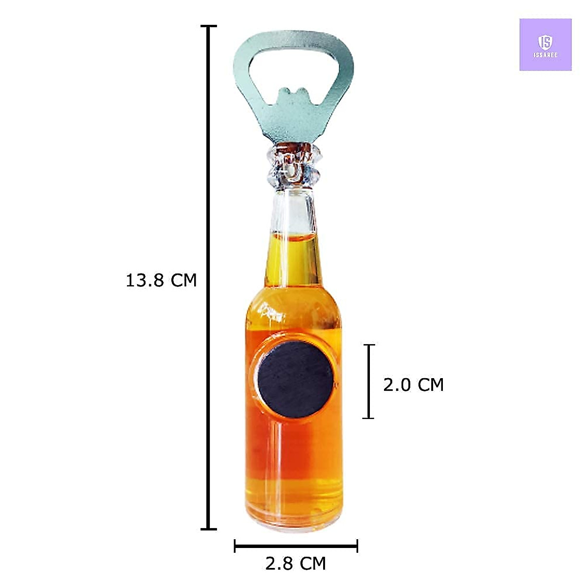 Magnetic Beer Bottle Opener Figure Beer Bottle Bar Refrigerator Decor Unique Birthday Gifts Collection (Corona Extra)