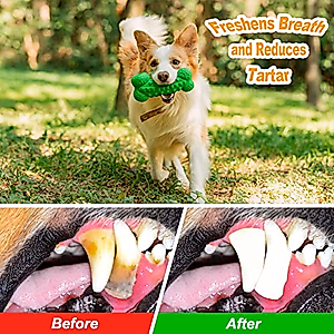 GNKIKO Dog Toys for Aggressive Chewers, Indestructible Dog Chew Toys for Large Medium Breed Dog, Interactive Dog Bone Toys, Durable Dog Chew Toys with Natural Rubber