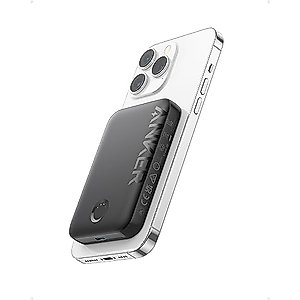 Anker 321 MagGo Battery (PowerCore Magnetic 5K), 5,000mAh Magnetic Wireless Portable Charger, Compatible with iPhone 15/15 Plus/15 Pro/15 Pro Max, iPhone 14/13/12 Series（Black）