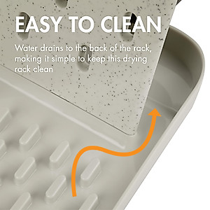 Boon Groove Vertical Baby Bottle Drying Rack - Customizable Drying Rack for Bottles, Toddler Cups, and Baby Accessories - Baby Bottle-Feeding Supplies - Holds 6 Baby Bottles