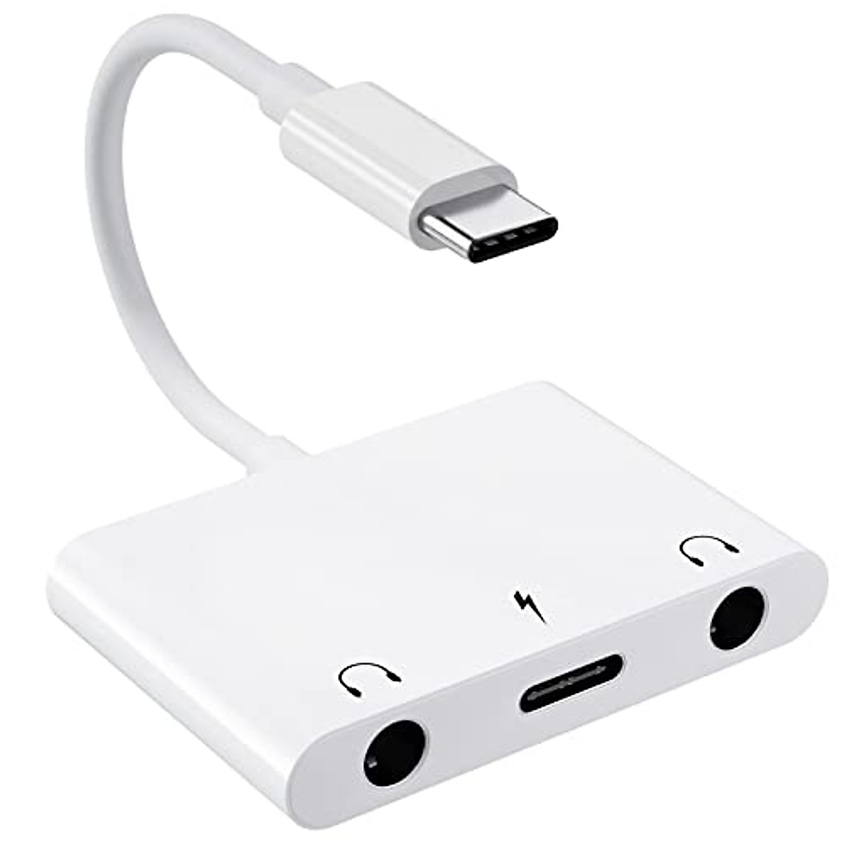 Headphone Splitter for iPad, Dual Headphone Adapter for iPad,USB-C Headphone Splitter with 60W Fast Charging for iPad Pro, Samsung Galaxy, Pixel, HTC, Huawei.