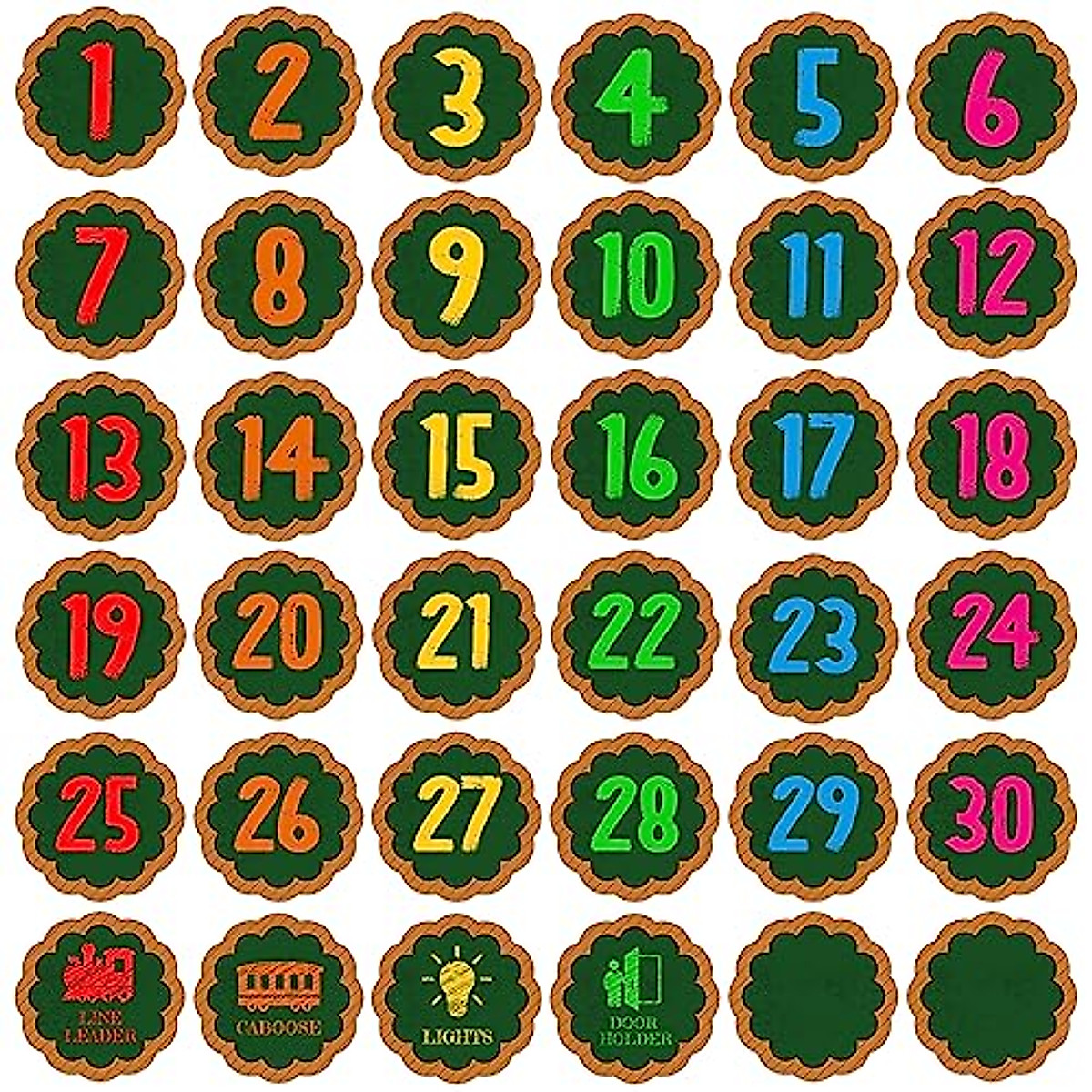 FLYAB Number Spot Markers Stickers 36PCS Number Line Up Helpers Stickers for Classroom Floor Classroom Line Up Spot Floor Decals for Back to School Kindergarten Preschool Elementary Teacher Supplies