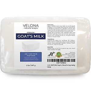 velona 2 LB - GOATS MILK Soap Base SLS/SLES free | Melt and Pour | Natural Bars For The Best Result for Soap-making