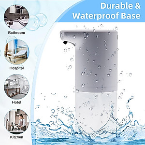 GZRKF Automatic Foaming Soap Dispenser Bathroom Hand Soap Dispenser Automatic Dish Soap Dispenser for Kitchen Sink Bathroom Commercial Hotel White