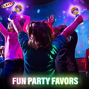 Light Up Magic Ball Toy Wand for Kids - Sensory Lights Spin Toy- Rotating Flashing LED Spinning Wand for Boys and Girls - Autism Toys for Kids - Thrilling Spinning Light Show - Birthday Party Favor