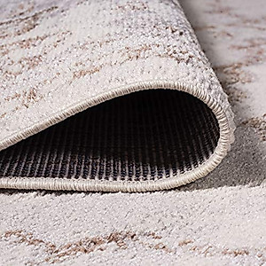 JONATHAN Y MDP400A-3 Alhambra Ornate Medallion Modern Indoor Area-Rug Vintage Bohemian Easy-Cleaning Bedroom Kitchen Living Room Non Shedding, 3 ft x 5 ft, Cream/Red