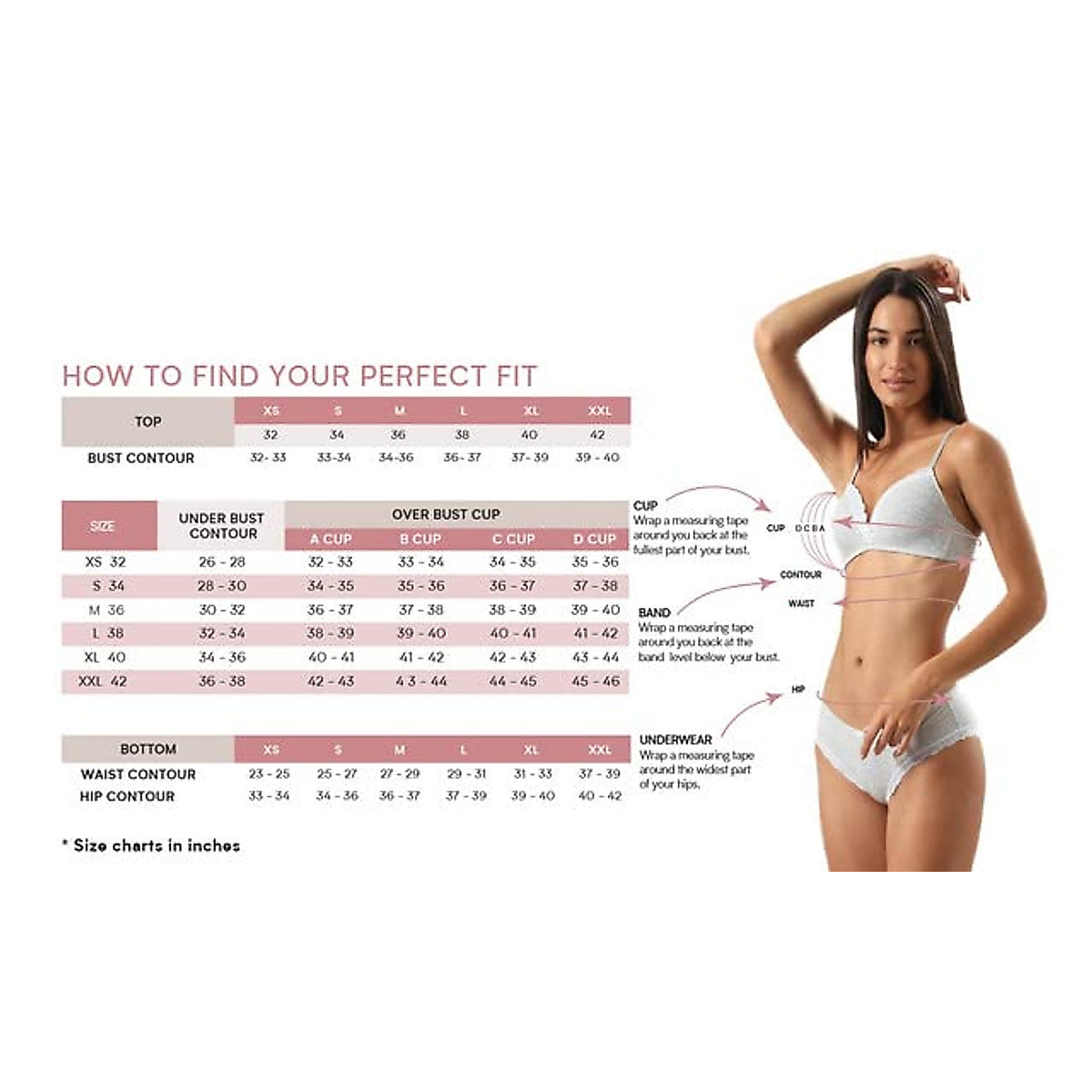 FLORES PURE WONDER Women Lace Bra, Wide Adjustable Straps, Natural Support, No Underwire, Unpadded