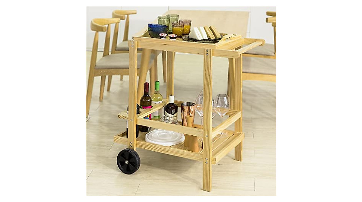 ZYJBM Serving Trolley - Versatile and Stylish Bar Cart