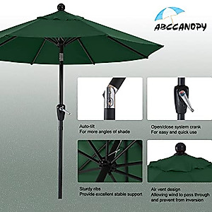 ABCCANOPY Durable Patio Umbrellas 7.5' Green