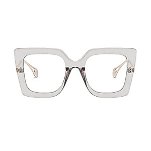Outray Stylish Blue Light Glasses Non Prescription Frames for Women Cat Eye Fake Glasses Computer Glasses Anti Glare & UV