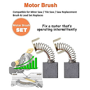 614367-00 Replacement Carbones para Accessories, 4-Pack Carbon Motor Brush Compatible with D24000 / DW713 / DW715 / DW716, Also Replaces 5140024-30/0502025007 / 999044