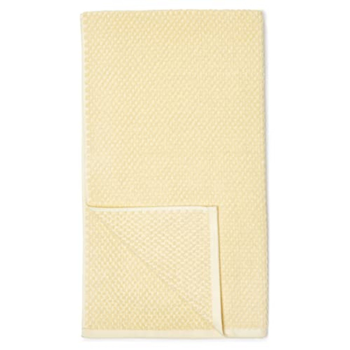 Amazon Basics Odor Resistant Textured Bath Towel Set - 6-Pieces, Yellow