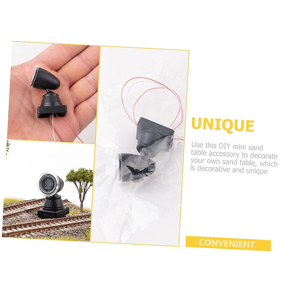 DOITOOL 15 Pcs Model Signal Light Miniature Spotlight Model Sand Table Model Material Sand Table for Kids Children Toys Micro Landscape Decor Miniature Furniture Simulation