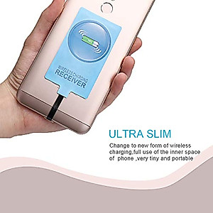 IVY QI Wireless Charging Receiver Adapter with Fast&Smart Microchip Technology for Samsung Galaxy A11/A21/A51/A71/A12/A02s/A32/A52/A31 Type-C