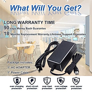 Burflo 32V 940mA Ac Adapter 0957-2146 for HP OfficeJet PSC 1350 1610 5510 6310 All-in-One DeskJet D4260 F4180 Photosmart C3140 C3180 7960 7960v Printer 0957-2094 2084 0950-4466 Power Supply Cord Cable