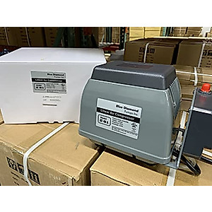 Blue Diamond Pumps ET40A Septic Pond Linear Diaphragm Air Pump, Built in Alarm Detects Low Pressure in The Airline Which Triggers an Integrated High Sounding Buzzer and Bright LED Warning Light