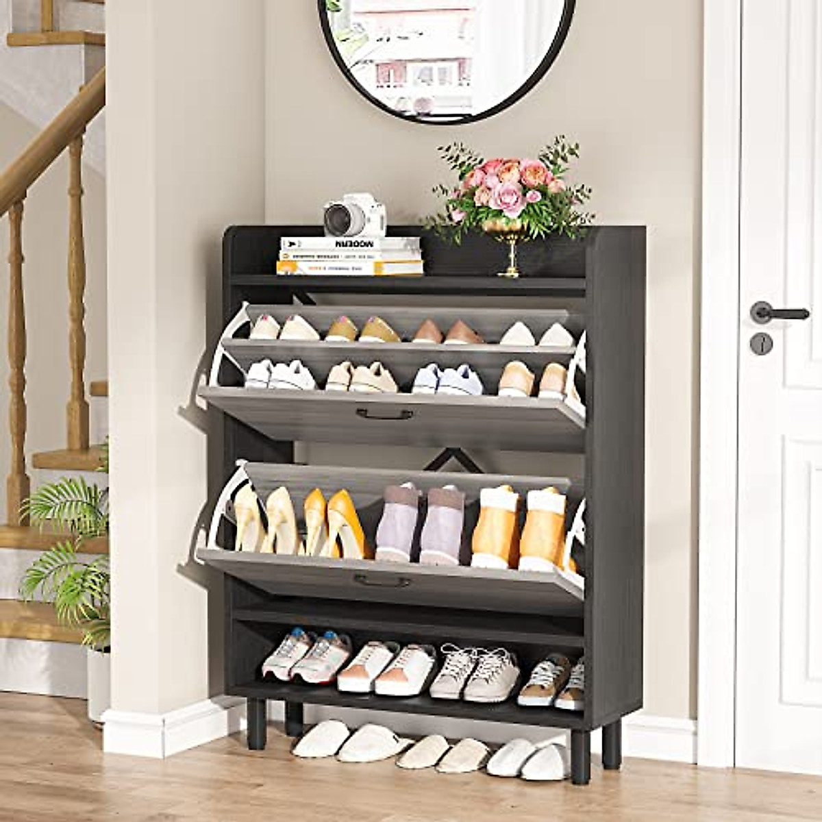 LITTLE TREE Entryway Shoe Storage Cabinet