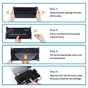 Cool Toner Compatible Toner Cartridge Replacement for HP 12A Q2612A for HP Laserjet 1020 1022 1018 1010 1012 3050 3015 3055 3030 MF4350d MF4150 MF4370dn D420 MF4270 Printer (Black 4Pack)