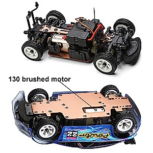 WLtoys 284010 RC Car 1/28 Mini RC Drift Car with 3 Upgraded 500mah Battery 30km/h RC Race Car 4x4 Drift RC Car V8 Remote 2.4GHz 4 WD RC Racing Car with LED Lights for Adults