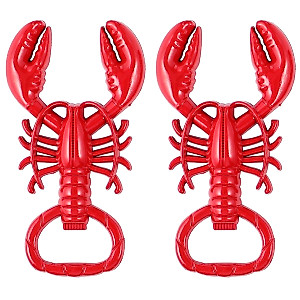 Hemoton 2pcs Keychain Beer Bottle Opener Lobster Bottle Opener Beer Cap Opener Wine Opener Beverage Opener Party Favor Gift for Summer Party Beer Enthusiast