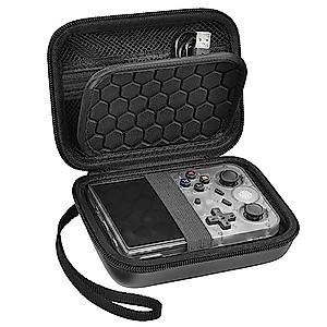 PAIYULE Travel Case Compatible with RG353V/ RG35XX/ RG353VS Retro Handheld Game Console, Handheld Emulator Storage Holder Organizer, Android Game Console Carrying Bag (Box Only)