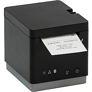 Star Micronics mC-Print2 2-inch Ethernet (LAN) / USB / Bluetooth / Lightning Thermal POS Printer with CloudPRNT, Peripheral Hub, Cutter, and External Power Supply - Black