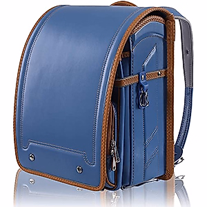 Baobab's wish Ransel Randoseru Japanese schoolbag Backpacks Lightweight & Sturdy Japan Backpacks With One-touch Switch, Steelblue (rbsb-012)