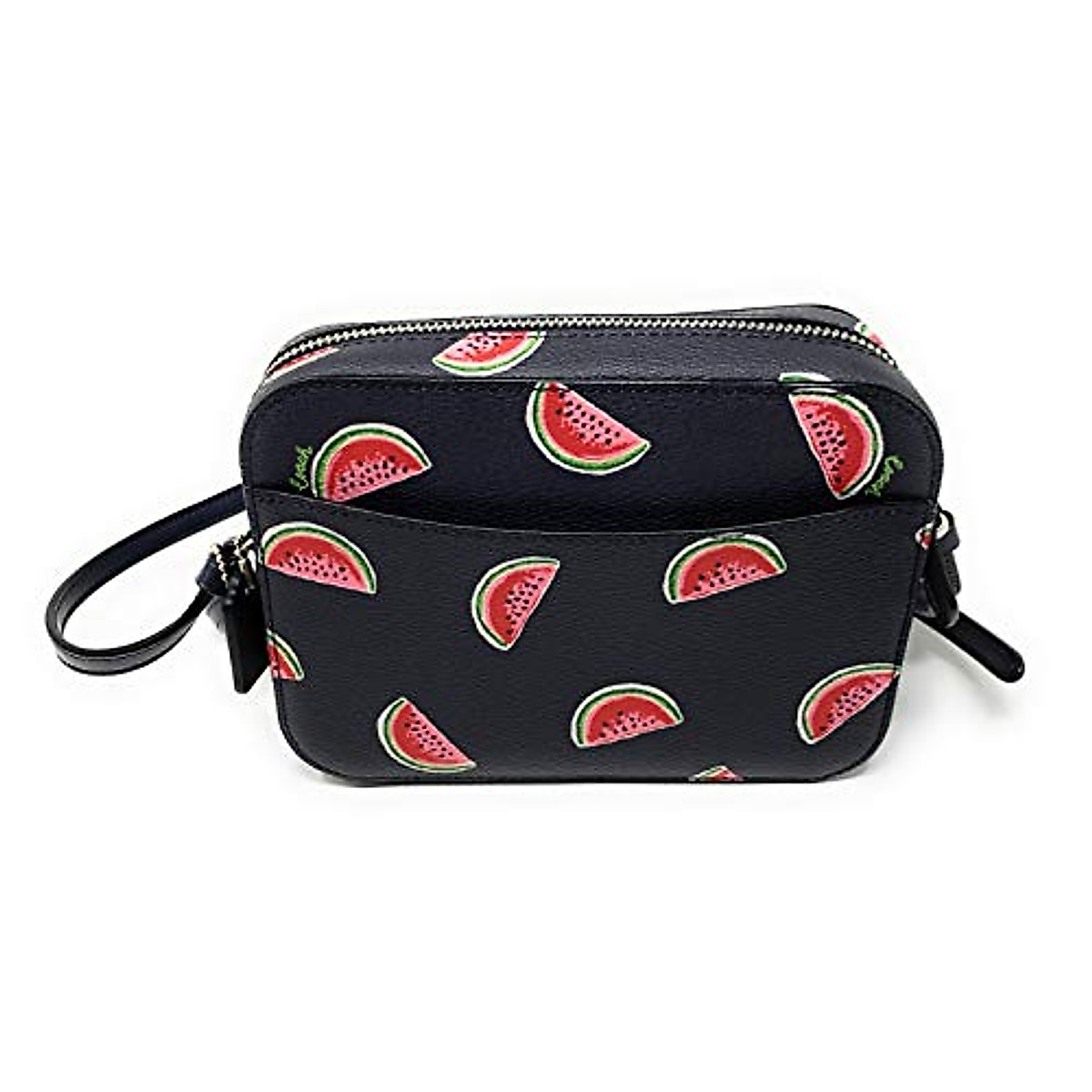 COACH WOMENS MINI CAMERA BAG WITH WATERMELON PRINT 3270 NAVY RED MULTI