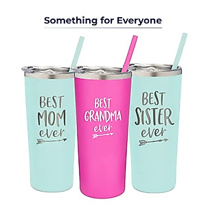 SassyCups Best Dad Ever Tumbler - Dad Gifts Cup - Best Dad Ever Mug - Fathers Day Gifts For Dad From Son, Daughter, Kids - Worlds Best Dad Mug