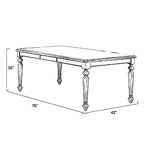 Sunset Trading 7 Piece Andrews Butterfly Leaf Dining Set, Chestnut