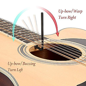 PAGOW 4mm & 5mm Guitar Truss Rod Wrench, Allen Wrench Tool Ball End for Martin Acoustic Guitar, Truss Rod Adjustment Deep or Narrow (Black)