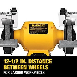 DEWALT Bench Grinder, 6 Inch, 3/4 HP, 3,600 RPM For Larger Grinding Applications(DW756)