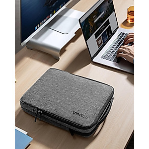 tomtoc 360 Protective Laptop Shoulder Bag for 13-14 Inch MacBook Air/Pro M4/M3/M2/M1, 13-inch iPad Pro M4/iPad Air, 13-13.8 Inch Surface Pro/Laptop, Copilot+ PC, Cordura Ballistic Nylon