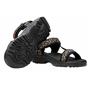 Fila Women's Strap Sandal (Leopard Print, 11)