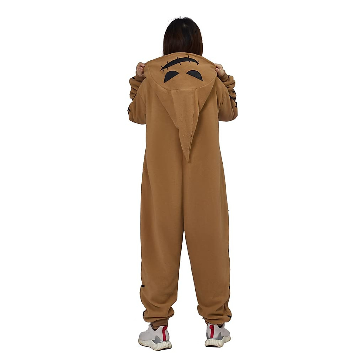 1791's lady Anime Cosplay Onesie Pajamas Adult One Piece Animal Jumpsuits Halloween Chirstmas Costume Sleepwear (Oogie Boogie, XL)
