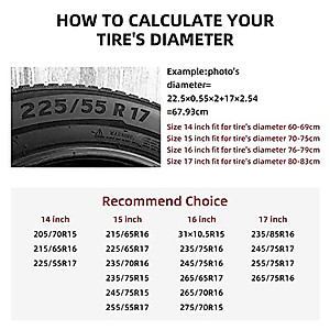 Cow with Sunflower Spare Tire Covers for Trailer Camper Rv SUV Truck Travel,Psychedelic Fantasy Tire Covers Camping Wheel Covers Car Accessories, Universal Fits, 15 inch