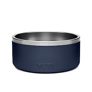 YETI Boomer 8, Stainless Steel, Non-Slip Dog Bowl, Holds 64 Ounces, Navy