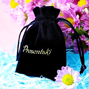 Presentski Black Pearl Dangle Earrings 925 Sterling Silver Classic Round Pearl Tear Drop Hook Earrings Jewelry Birthday Gifts for Women