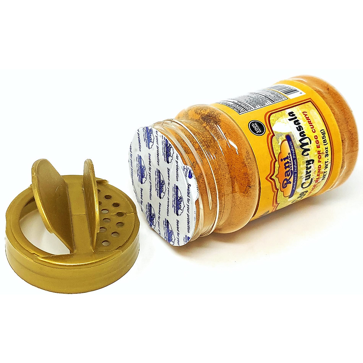 Rani Egg Curry Masala Indian 21-Spice Blend 3oz (85g) PET Jar ~ Shaker Top For Your Eggs or Tofu Scramble | All Natural | Vegan | Gluten Friendly | NON-GMO | Indian Origin