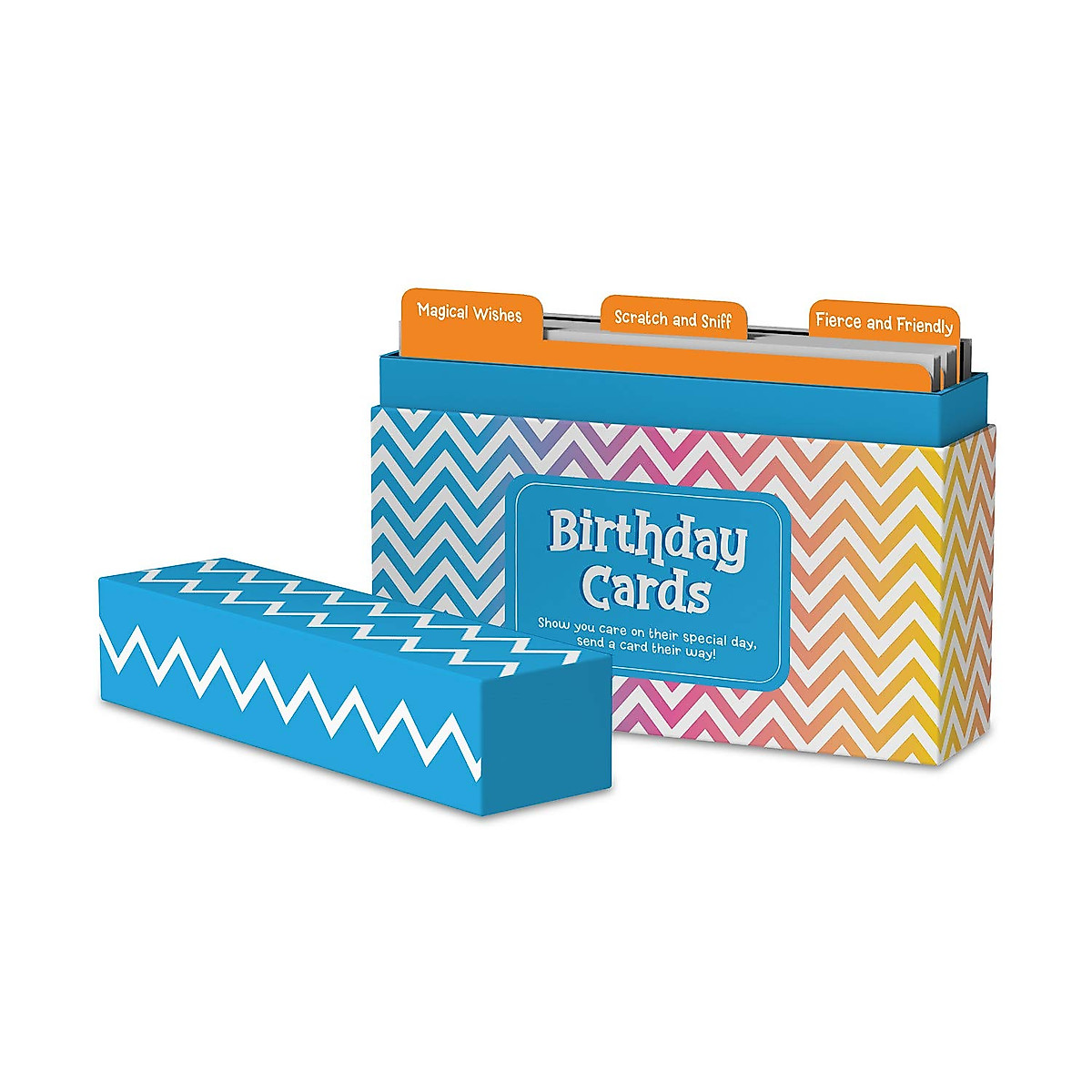 Peaceable Kingdom Birthday Card Assortment Box (20 Cards with Envelopes and Storage Box)